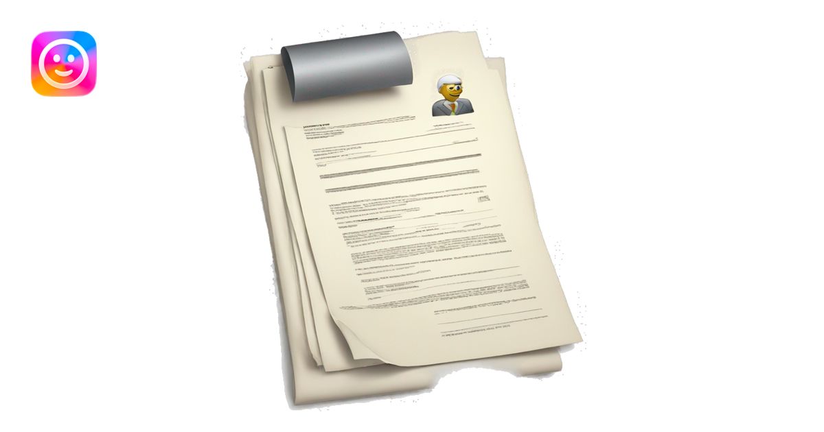 receive documents emoji | AI Emoji Generator
