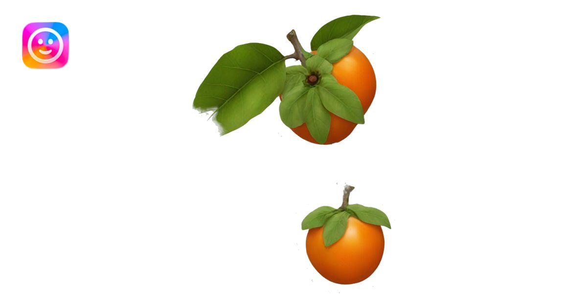 Persimmon emoji | AI Emoji Generator