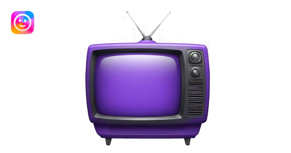 Purple tv emoji | AI Emoji Generator