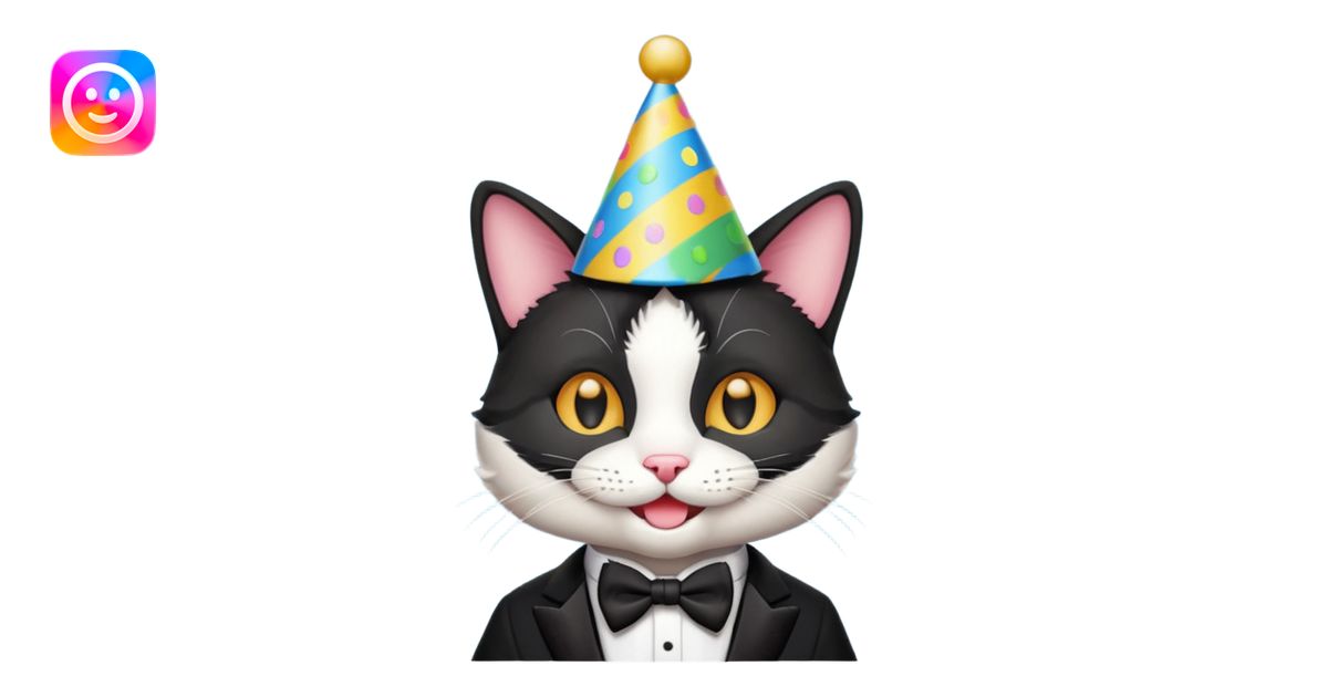 Happy Birthday Clint cat emoji | AI Emoji Generator