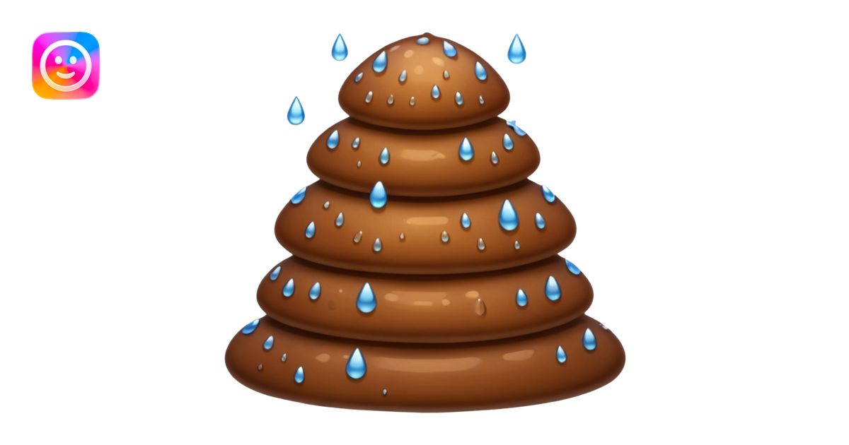 Rain poop emoji | AI Emoji Generator