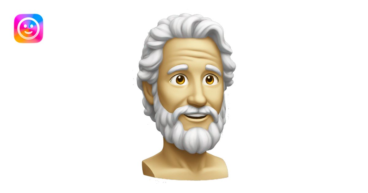 Statue of god smile-solo levelling and likes emoji | AI Emoji Generator