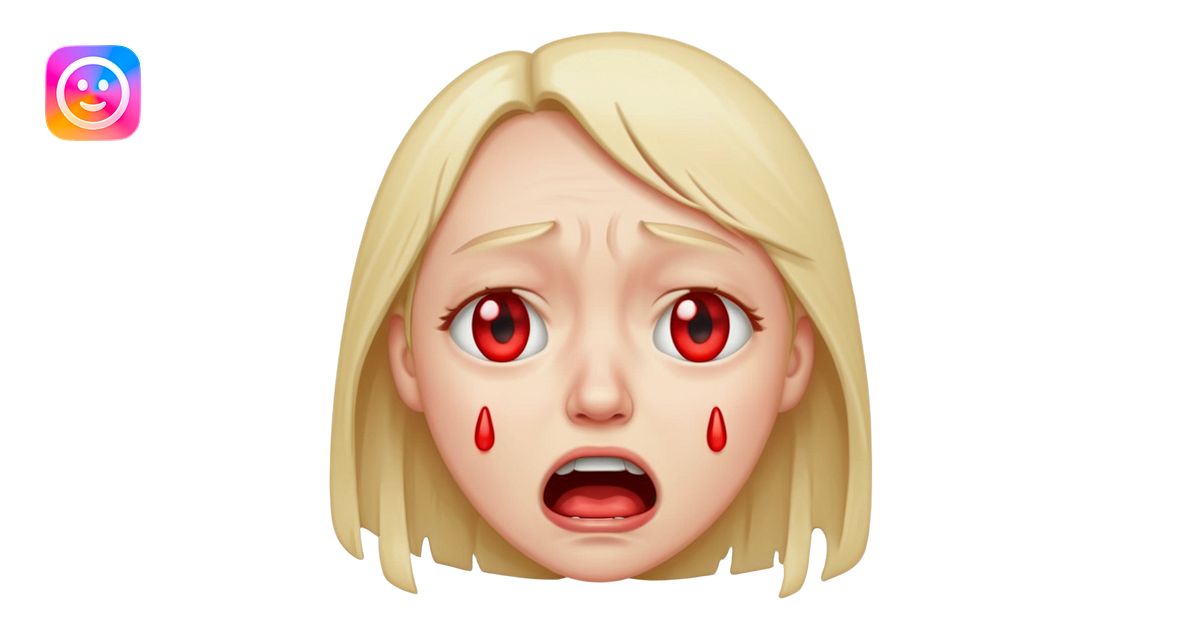 realistic loudly crying face emoji | AI Emoji Generator