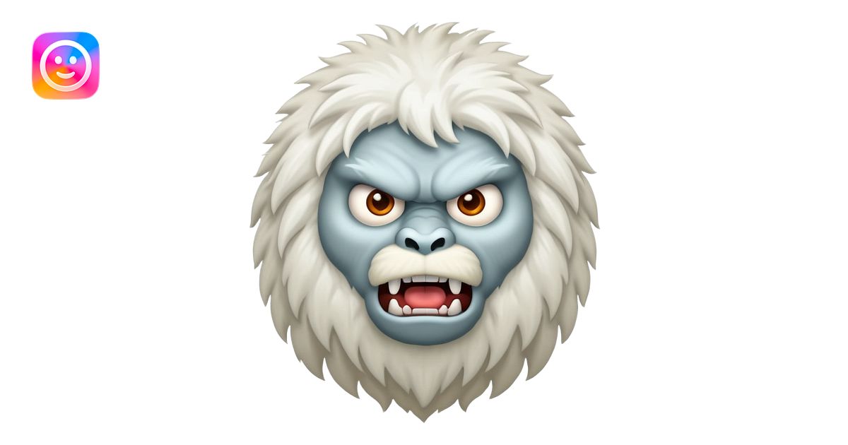 Angry yeti emoji | AI Emoji Generator