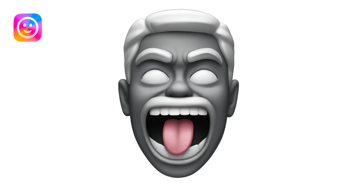 Emoji which shows the heavy metal sign and his tongue out emoji | AI ...