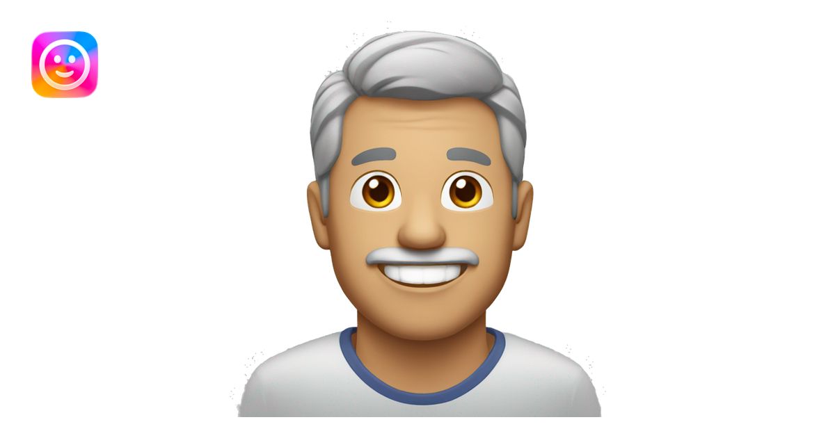 Chico moreno atractivo con sonrisa emoji | AI Emoji Generator