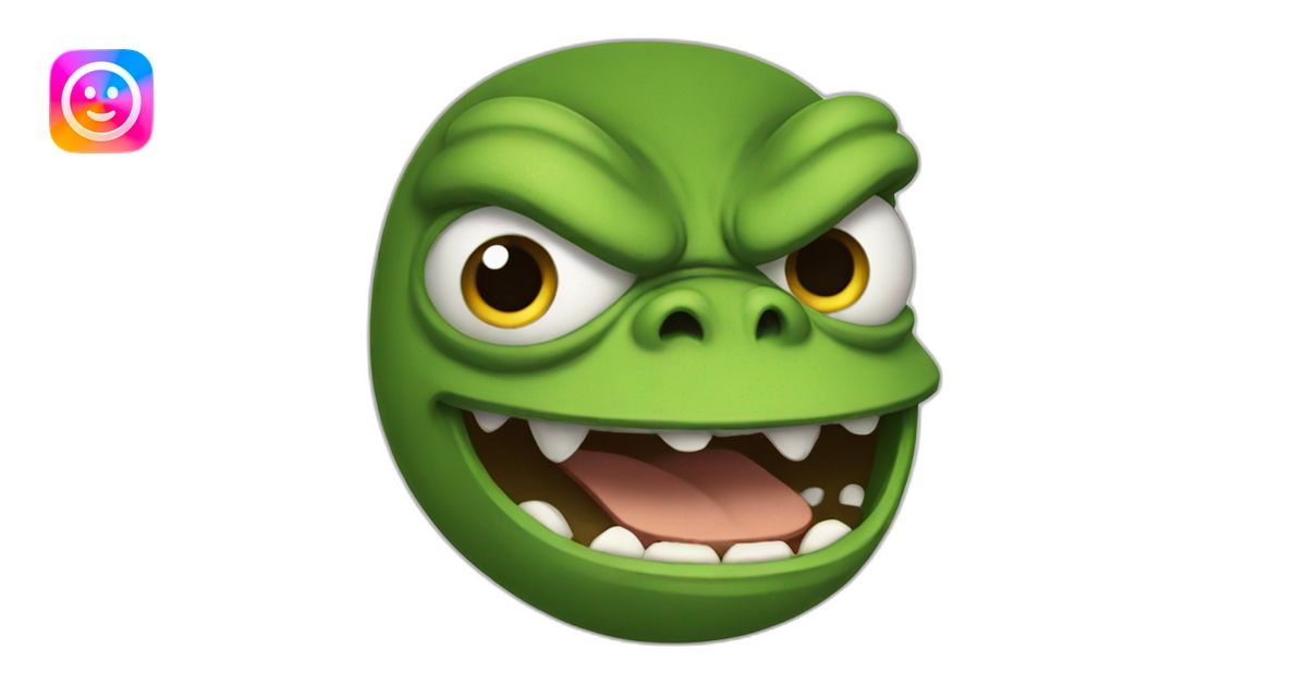 ferocious pepe emoji | AI Emoji Generator