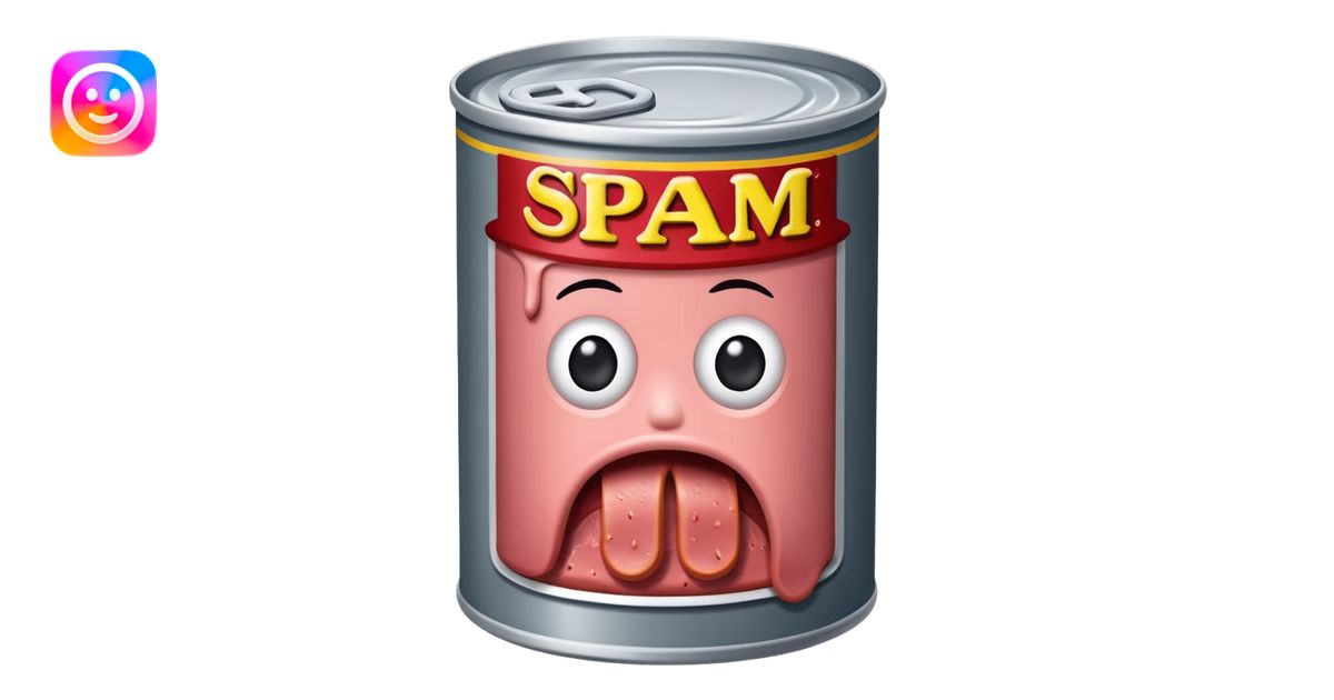 SPAM MEAT sad face EMOJI emoji | AI Emoji Generator