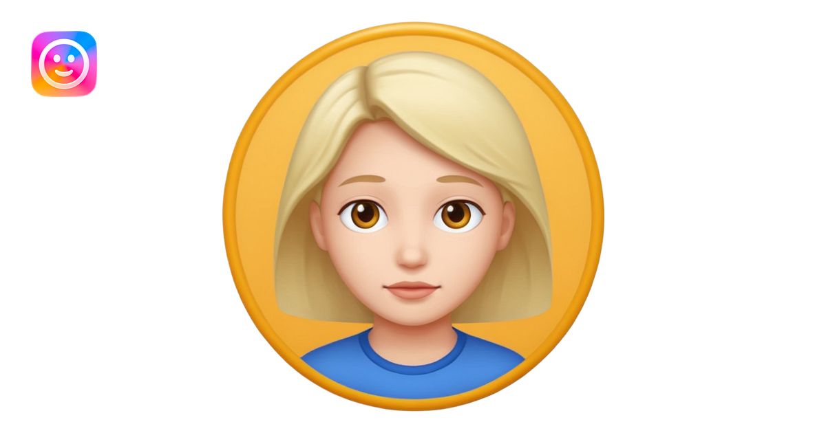 un joli personnage de face dans un rond emoji | AI Emoji Generator