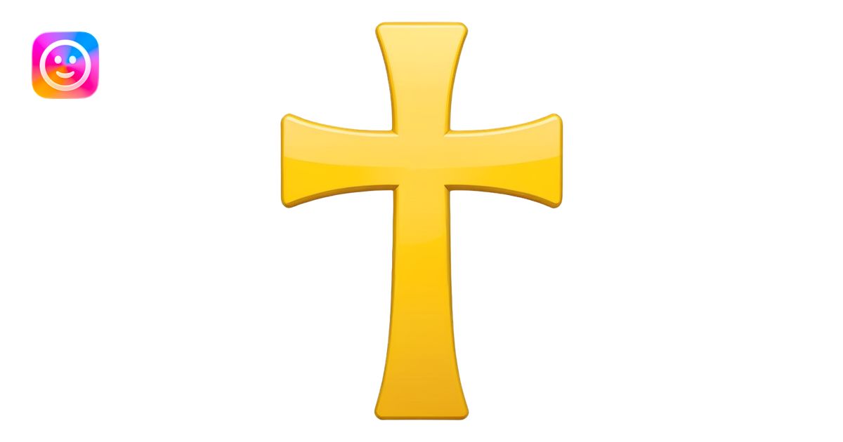 yellow diagonal cross symbol emoji | AI Emoji Generator