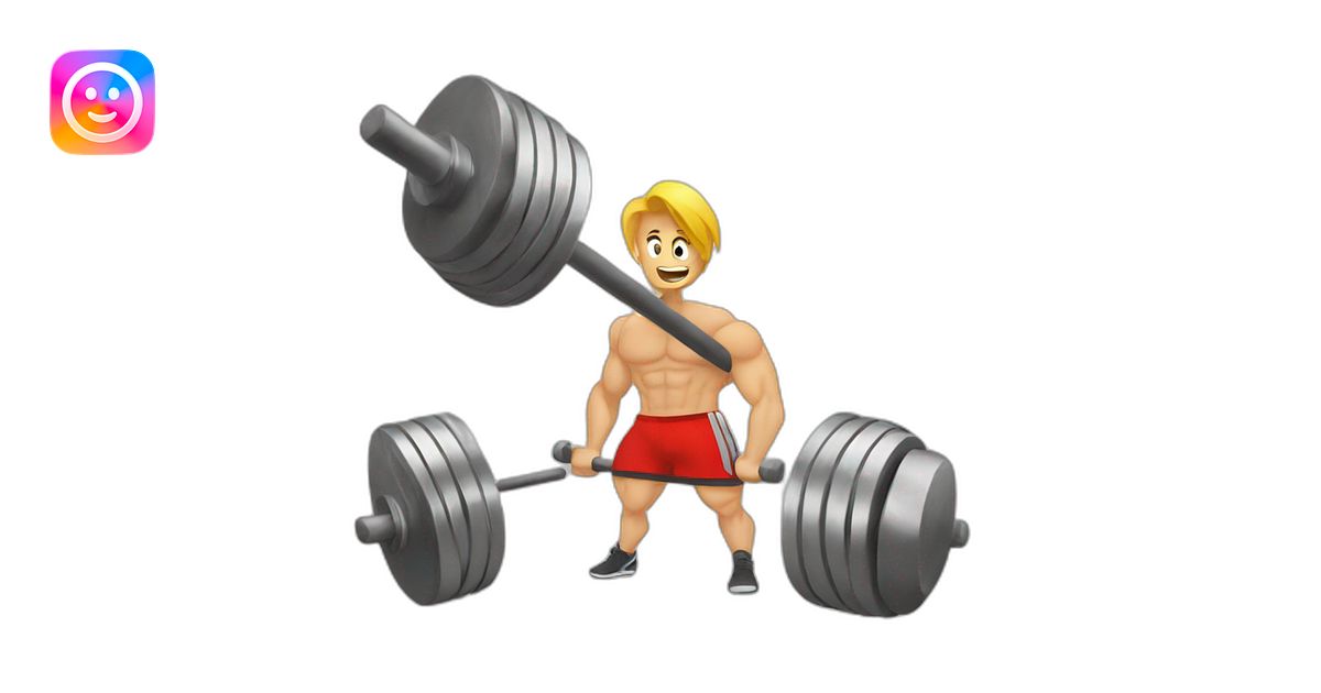 Ez barbell emoji | AI Emoji Generator