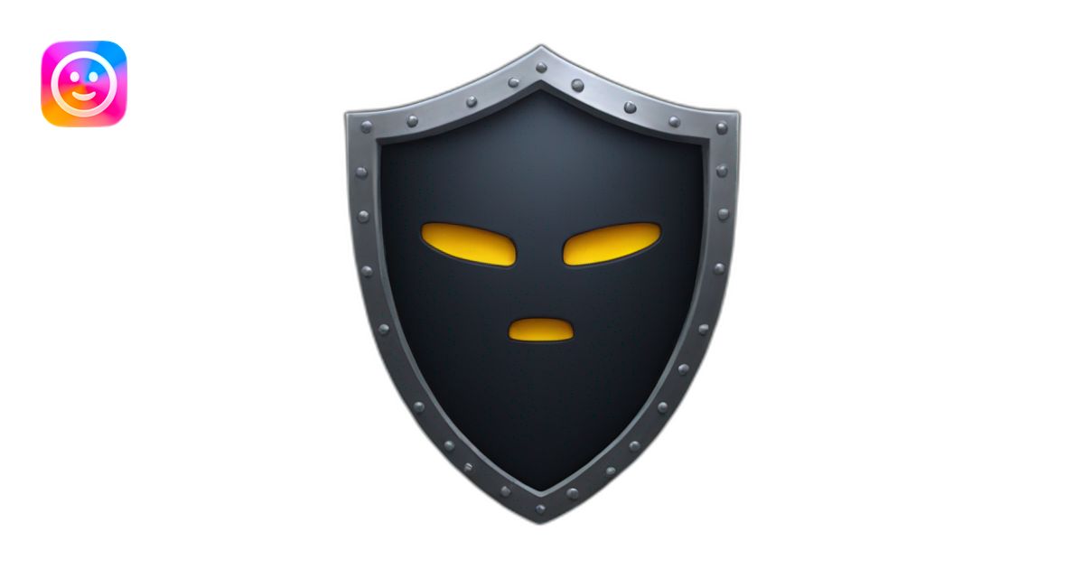 dark shield emoji | AI Emoji Generator