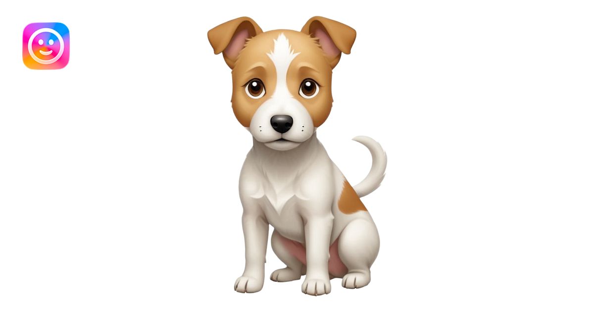 a full body facing front on of a buff white parson russell terrier ...