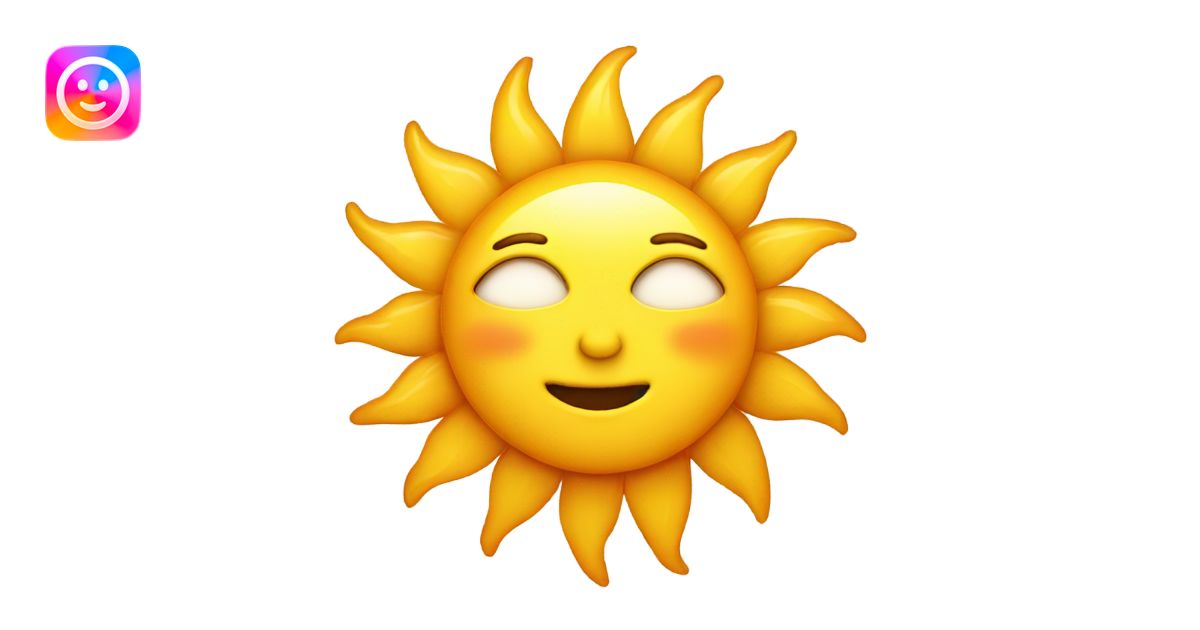 sun with face emoji | AI Emoji Generator