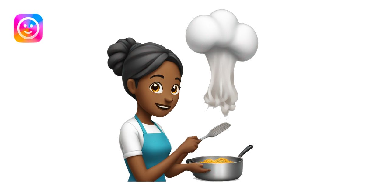 woman cooking emoji | AI Emoji Generator