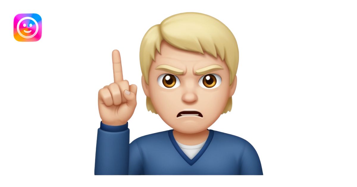 angry emoji and middle finger emoji | AI Emoji Generator