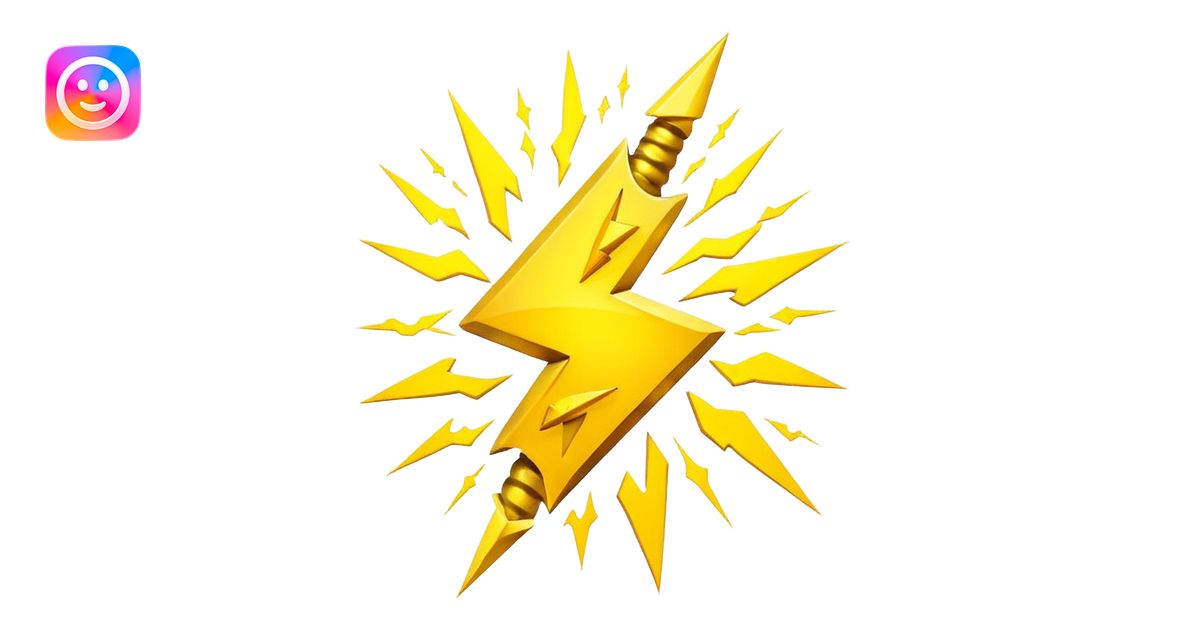 electric bolt symbol emoji | AI Emoji Generator