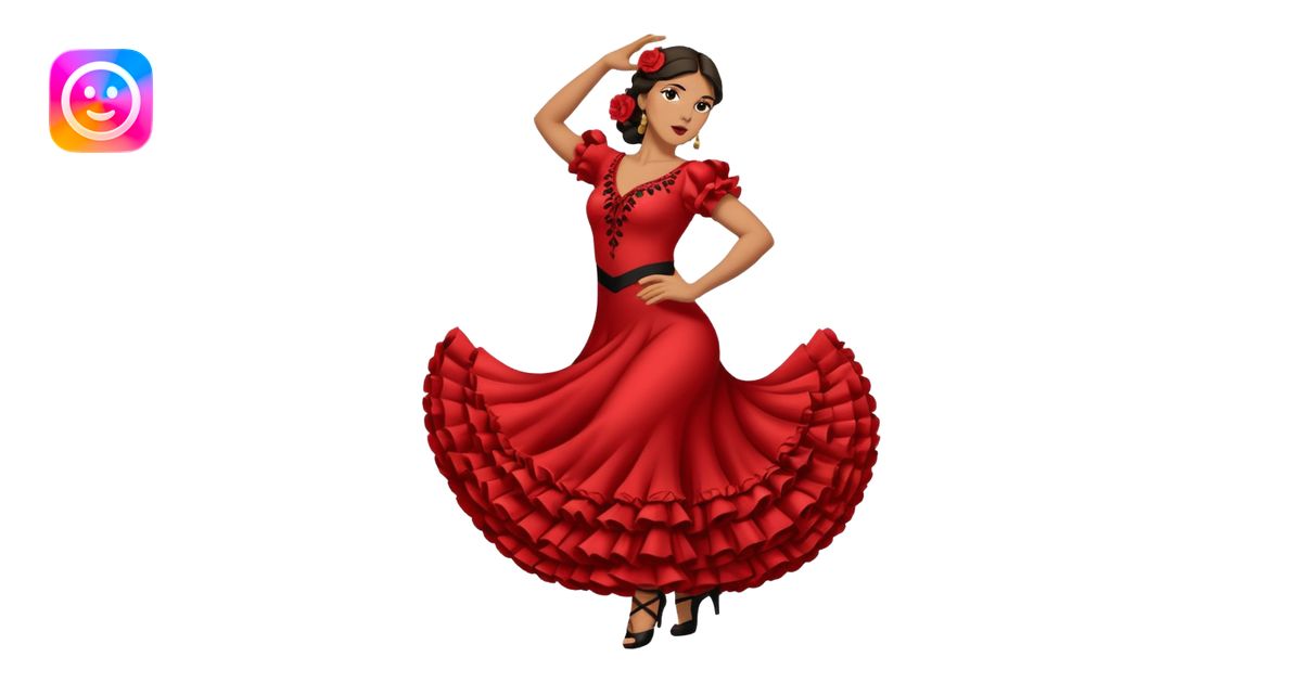 Flamenco dancer pose emoji | AI Emoji Generator