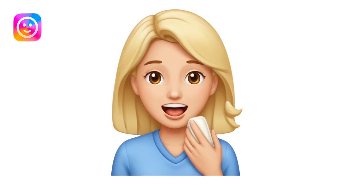 woman burping emoji | AI Emoji Generator