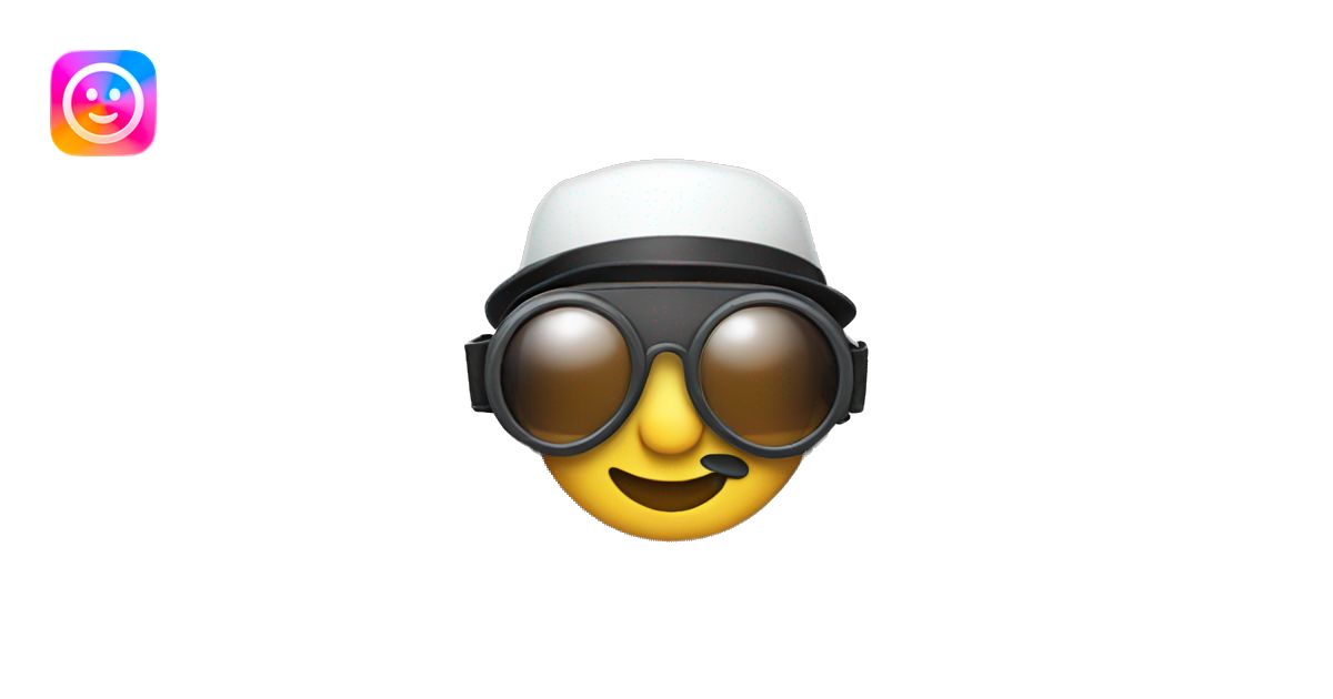 Goggle emoji with hat emoji | AI Emoji Generator