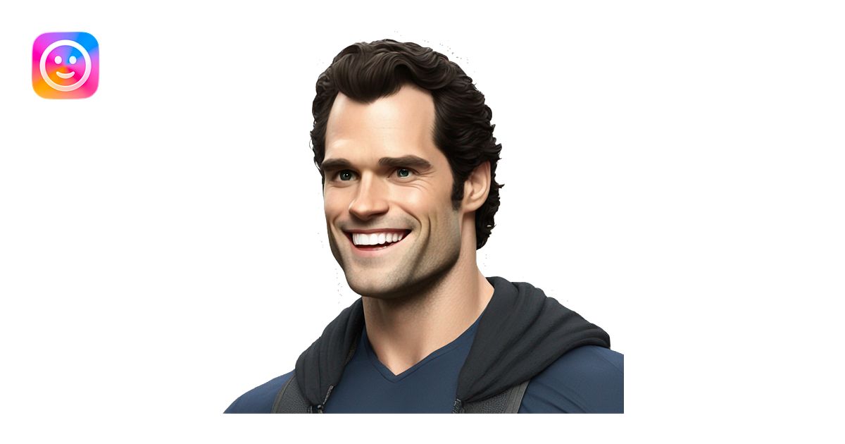Henry Cavill happy emoji | AI Emoji Generator