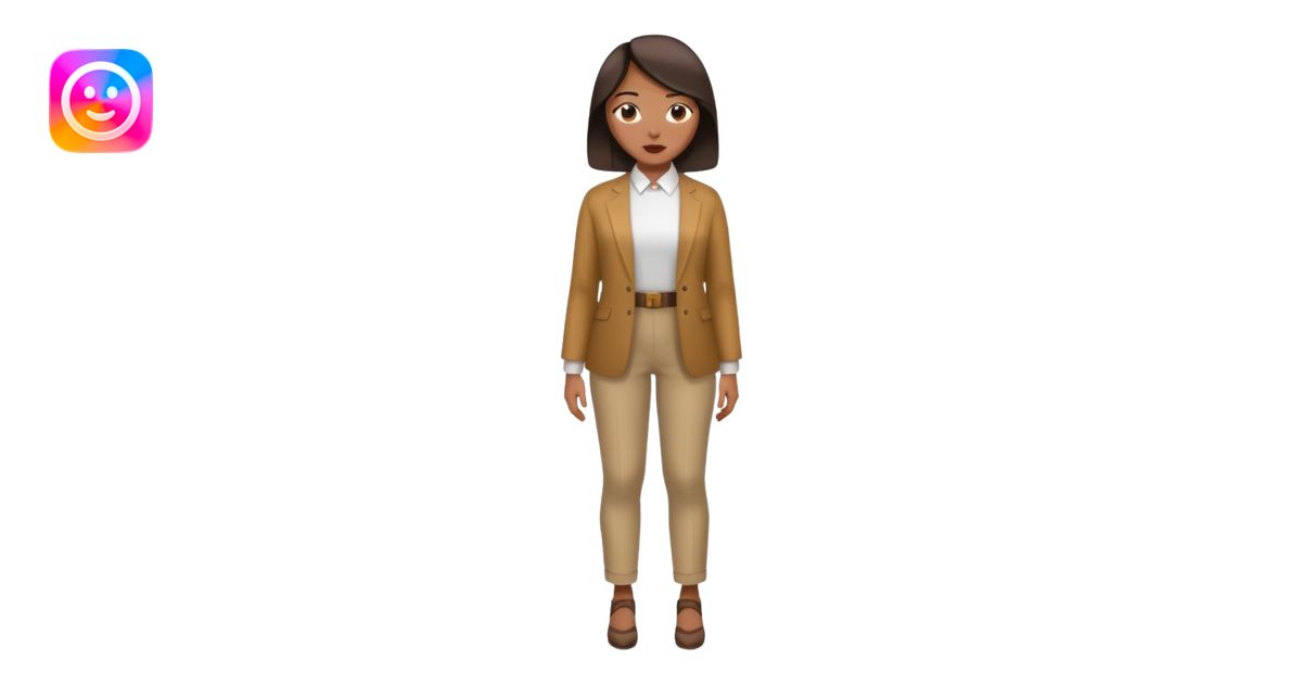 Asian women shining confident full body fat 100kg emoji | AI Emoji ...