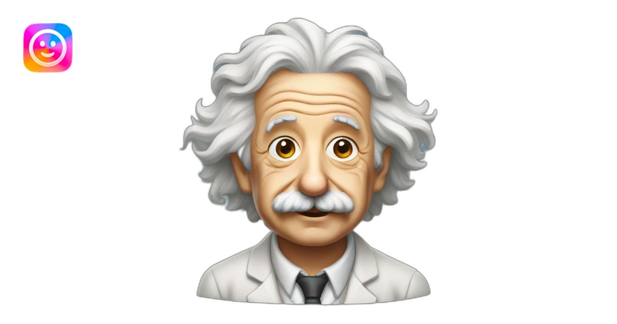 Albert Einstein emoji | AI Emoji Generator
