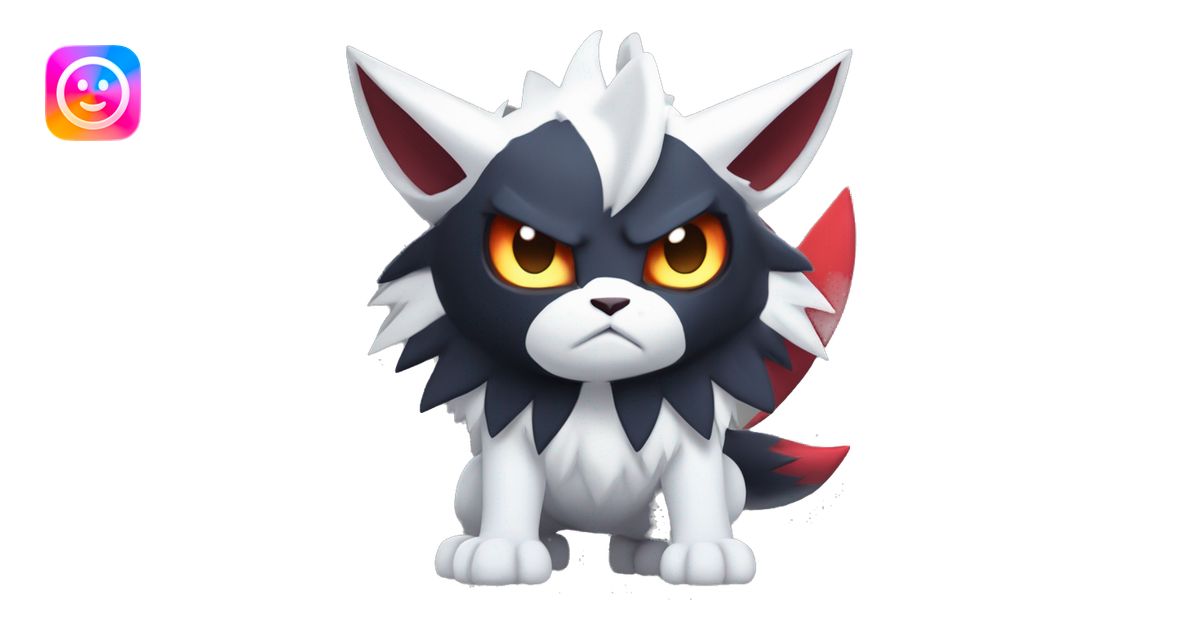 Edgy Cool Kawaii Litten-Absol-Zorua-Zangoose-Pokémon Full Body emoji ...