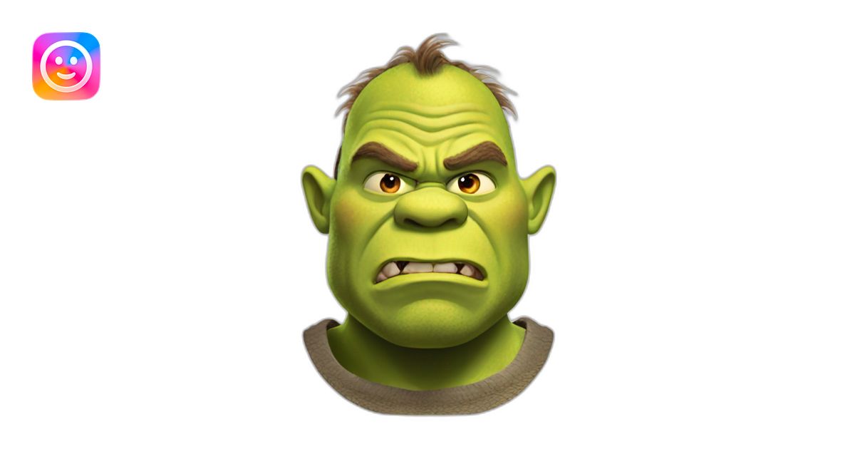 angry-shrek emoji | AI Emoji Generator