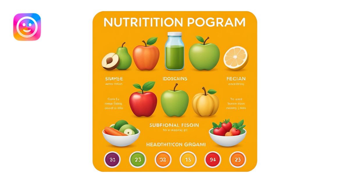 nutrition program organization emoji | AI Emoji Generator