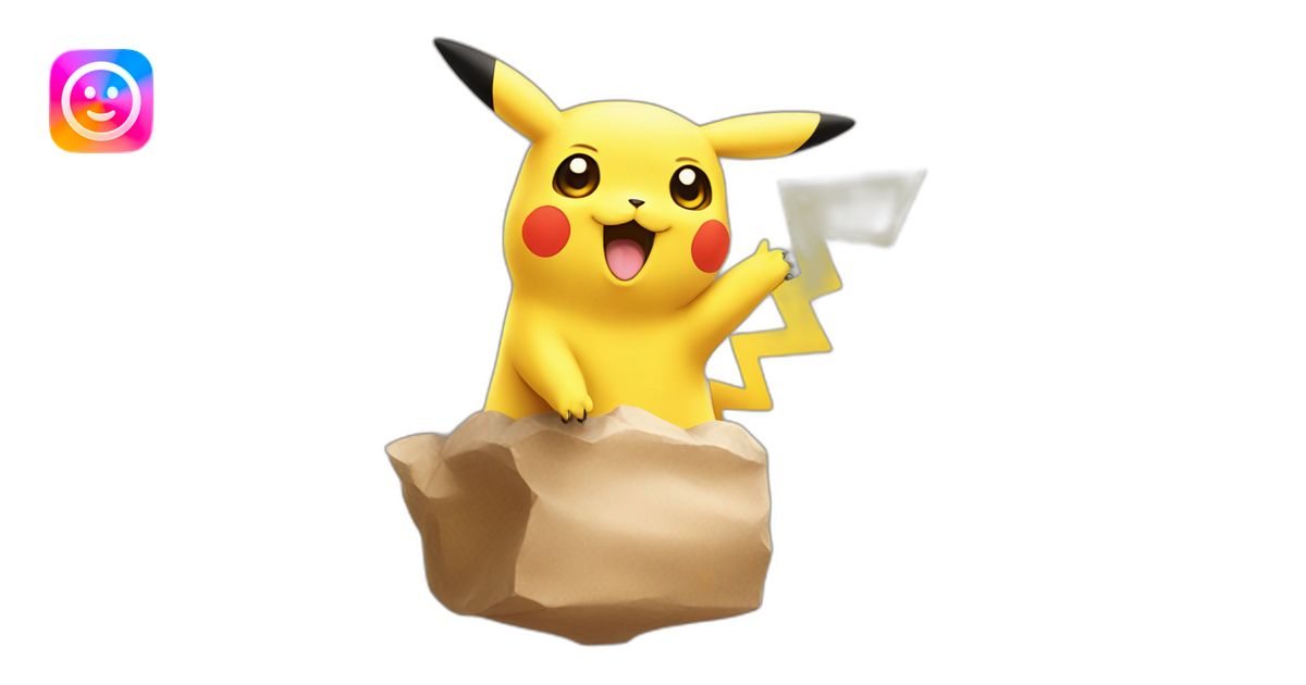 Pikachu waving hello emoji | AI Emoji Generator