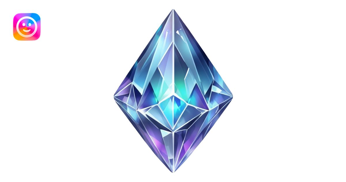 silver nebula crystal shard emoji | AI Emoji Generator