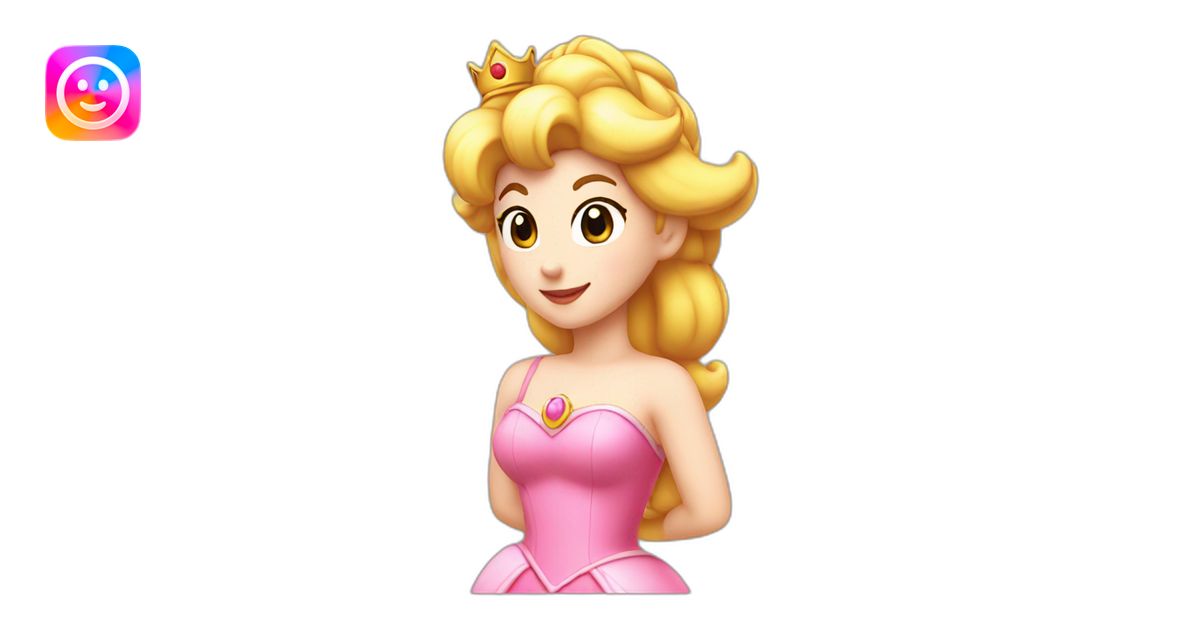 princess peach emoji | AI Emoji Generator