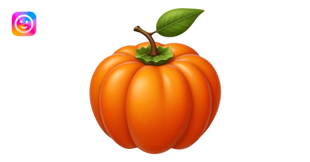persimmon fruit emoji | AI Emoji Generator