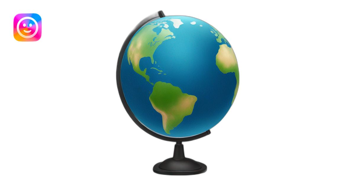 Universal globe emoji | AI Emoji Generator