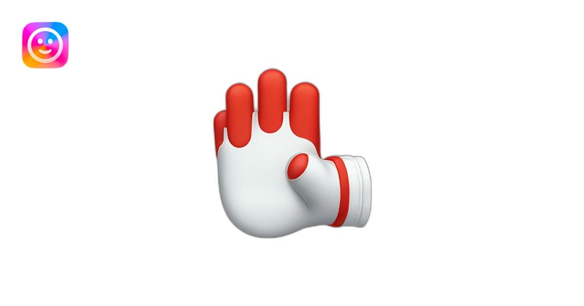 super mario glove single finger pointing emoji | AI Emoji Generator