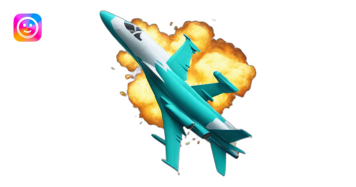 exploded aircraft emoji | AI Emoji Generator