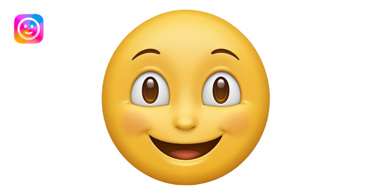 happy face emoji (no cheeks) emoji | AI Emoji Generator