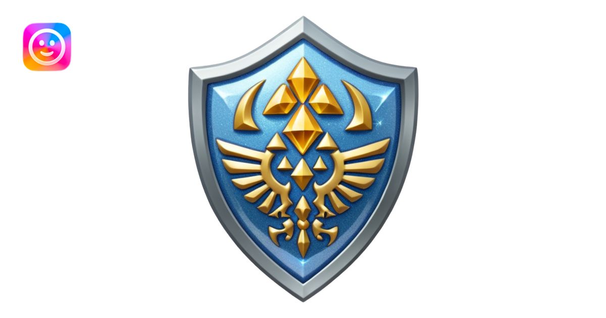 glitter shield Hylian emoji | AI Emoji Generator