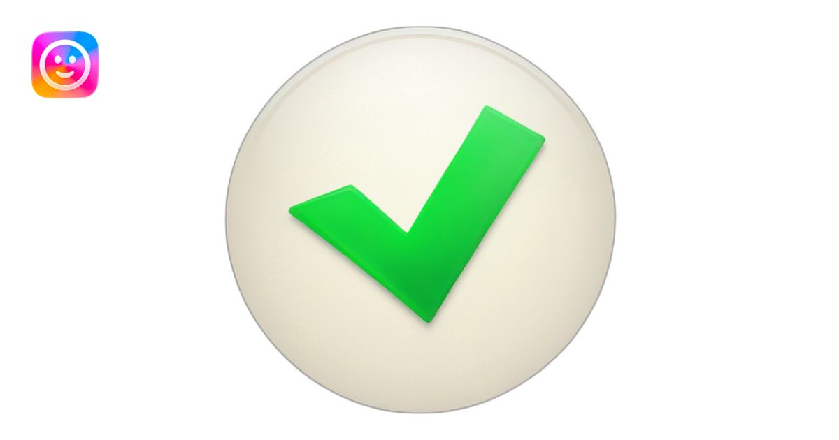 check mark emoji | AI Emoji Generator