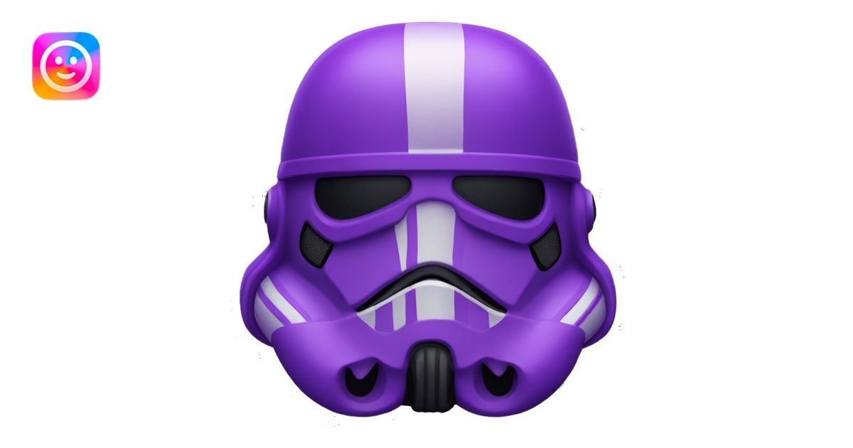 Sith trooper purple icon emoji | AI Emoji Generator