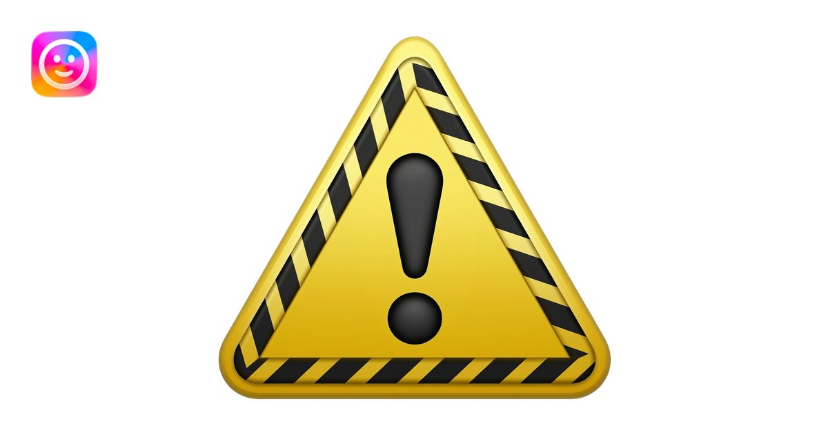 Cuidado Alarma emoji | AI Emoji Generator