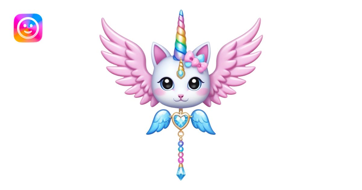 Kawaii decora cutecore starlight staff with wings and cute unicorn cat ...