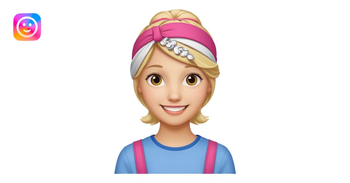 Preppy girl emoji | AI Emoji Generator