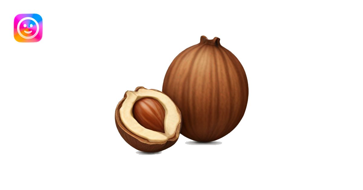 Hazelnut emoji | AI Emoji Generator