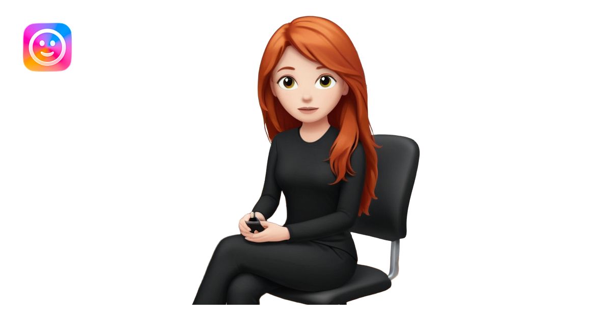 Video call therapy session: red-haired therapist with long hair wearing ...