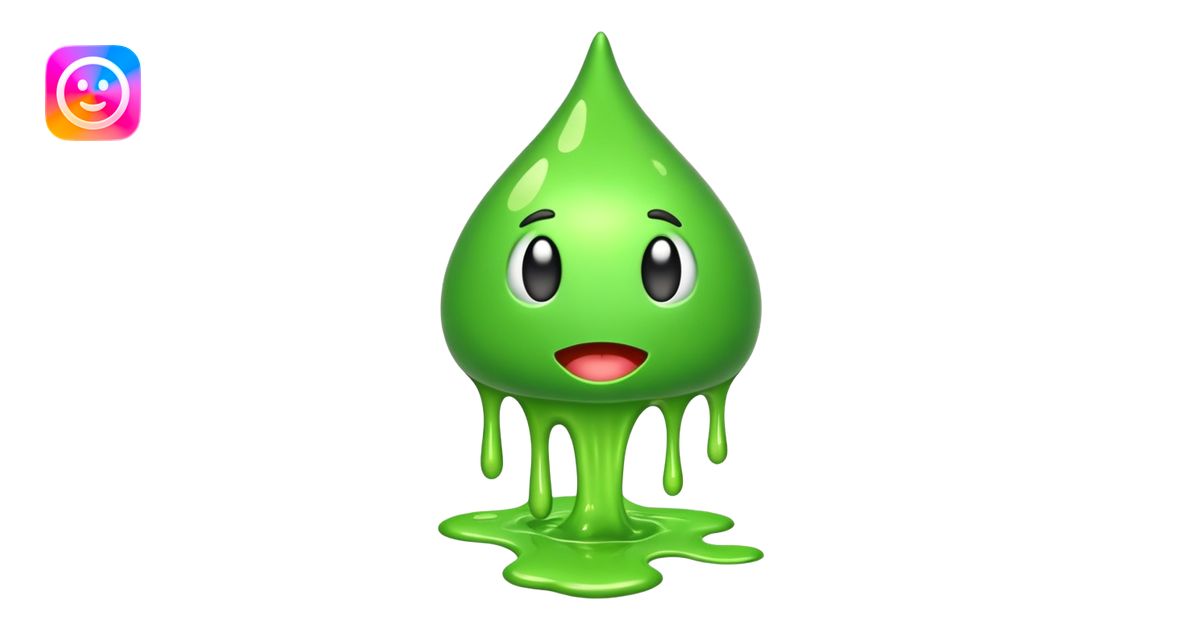 green slime drip emoji | AI Emoji Generator
