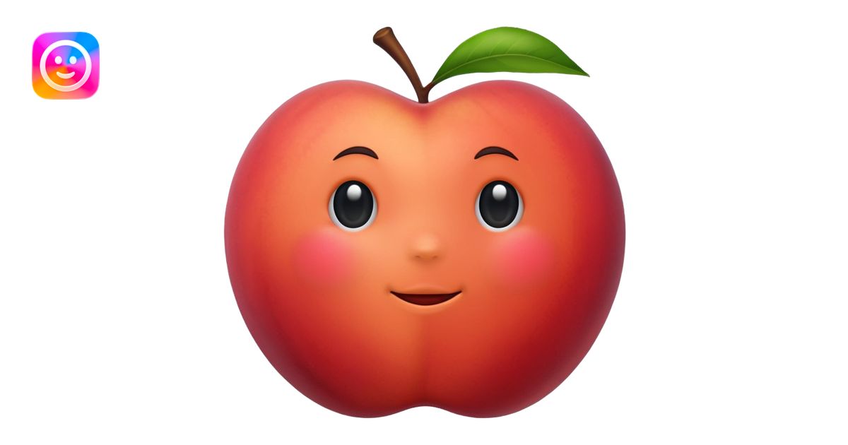 Peach slap hard red emoji | AI Emoji Generator