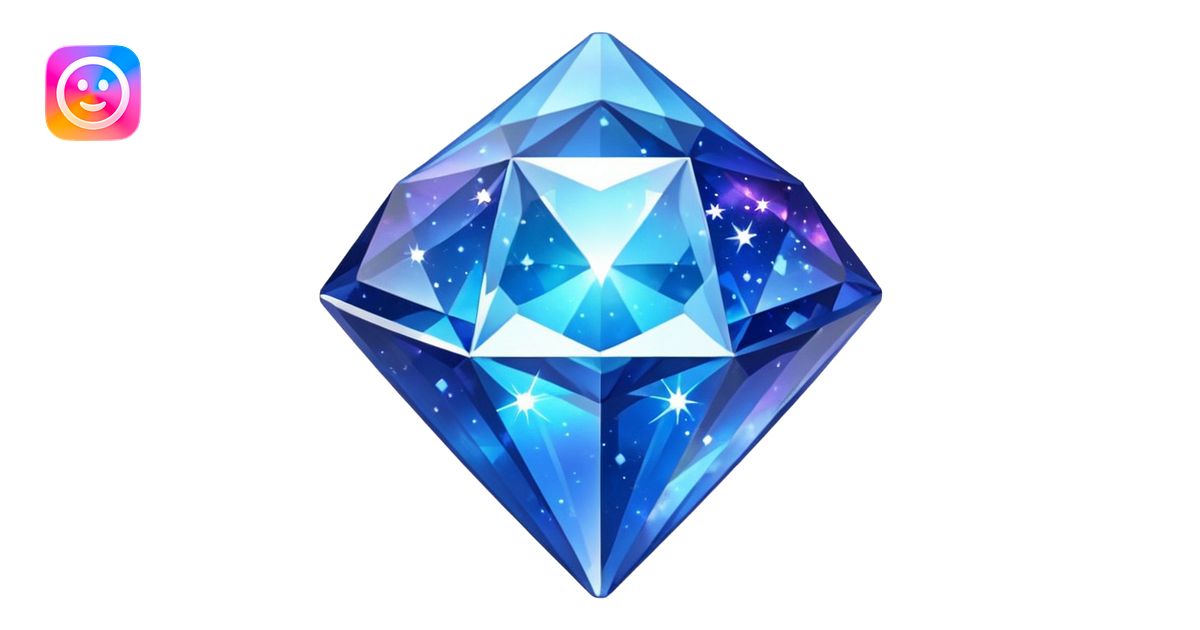 Galaxy within a diamond emoji | AI Emoji Generator