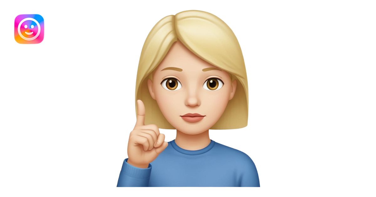 straight face with hand with only thumb sticking up right under chin pointing right emoji | AI ...